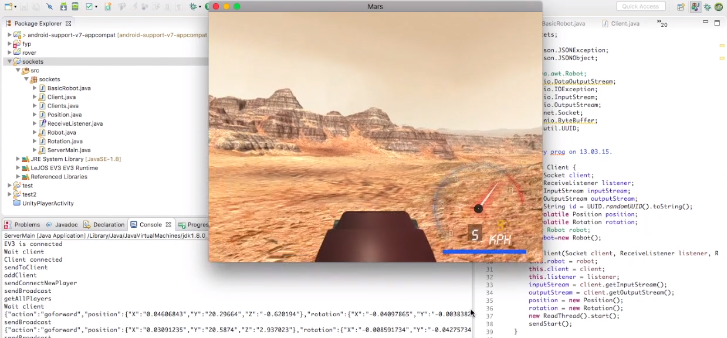Rover control in 3D space final year project