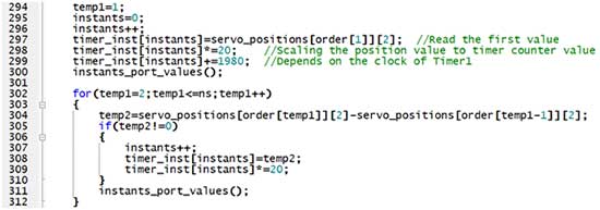 32 servo motor controller program using ATMEGA32