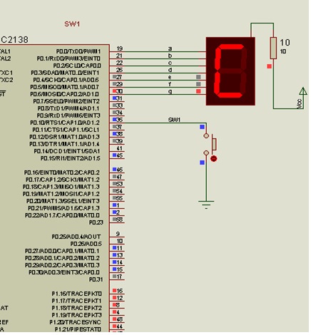 How to Interface 7 Segment Display with ARM7 based LPC2138 Microcontroller