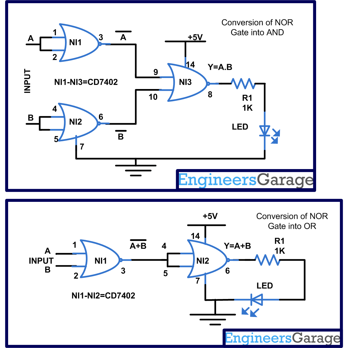 And Gate Using Nor Gate Circuit Diagram And Gate Using Nor Gate Circuit Diagram