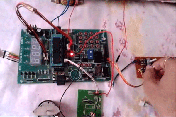 DC Motor Control with Joystick & AVR Microcontroller