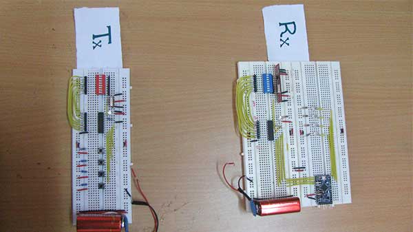 Using RF Module with Arduino Pro Mini for Flashing Different LED ...
