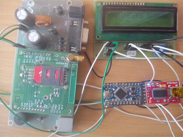 Arduino Based Wireless Notice Board Send Notice Using Your Cell Phone 