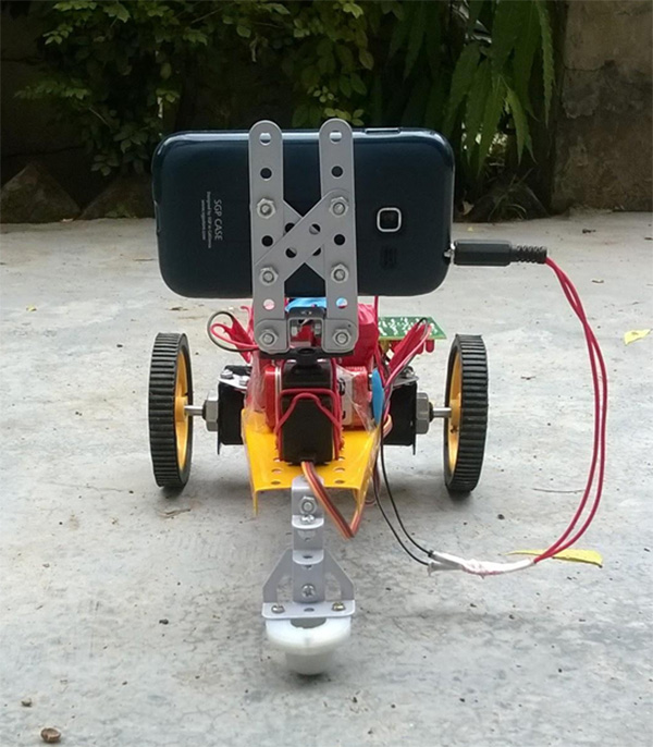 Surveillance Car Controlled via DTMF