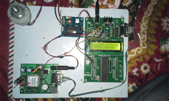 DC Motor Speed Control by Cell Phone