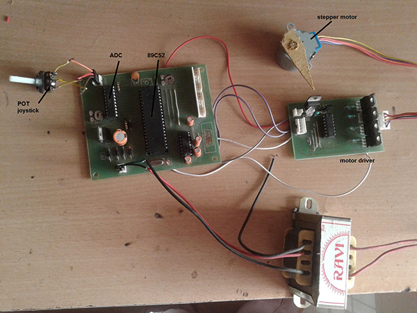 Stepper Motor Direction and RPM Control Using Joystick