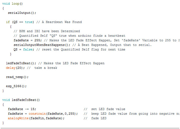 Arduino-based heartbeat and body-temperature monitoring IoT device