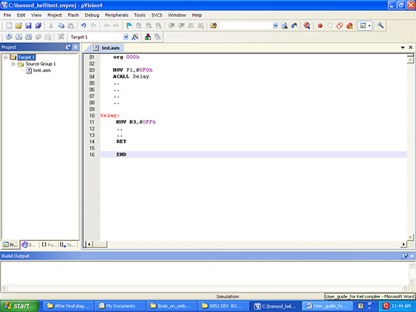 How to Use Keil Cross Compiler Version 4 for 8051 Microcontroller