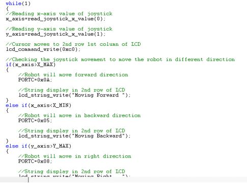Joystick Controlled Wireless Robot