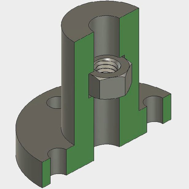 Make a Seamless Captive Nut in a 3D Printed Part
