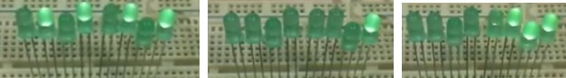 Making blinking pattern of leds with 8051 microcontroller