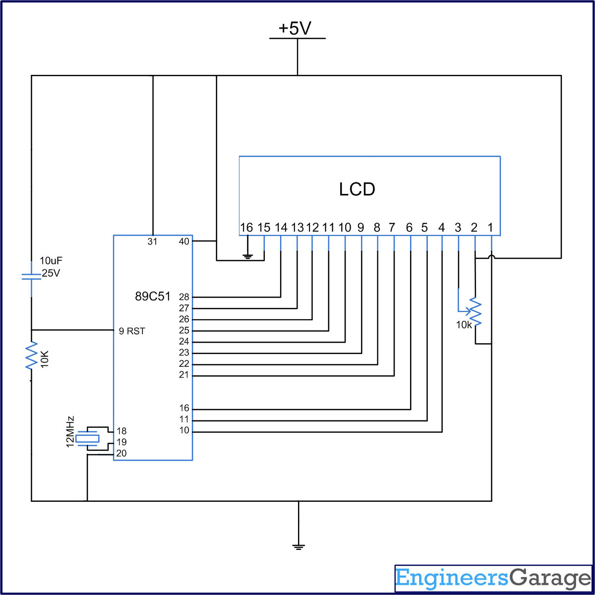 How to display text on 16x2 LCD using 8051 microcontroller (AT89C51 ... How to display text on 16x2 LCD using 8051 microcontroller (AT89C51 ...