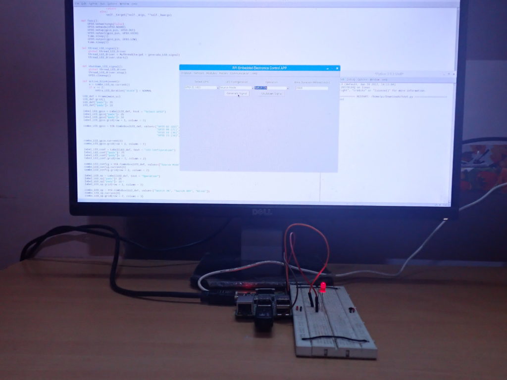 RPi Python Programming 14: GUI-controlled LED driver