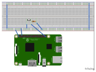 RPi Python Programming 15: Interfacing a push button & digital input