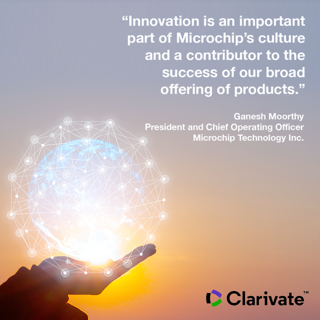 Microchip Technology Named in Top 100 Global Innovators of 2020
