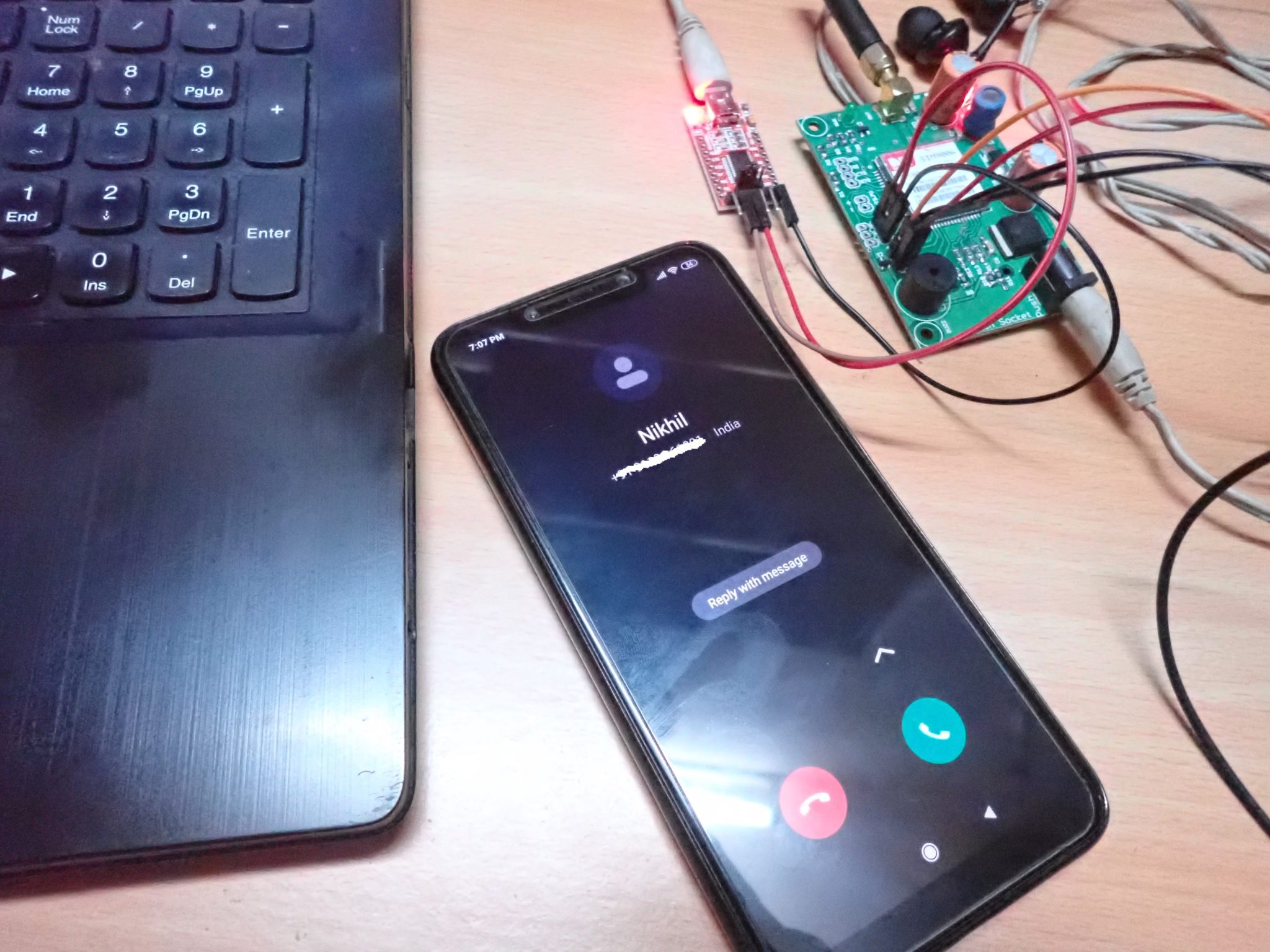 RPi Python Programming 22: Voice call and SMS using SIM900A