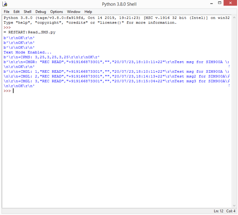 RPi Python Programming 22: Voice call and SMS using SIM900A