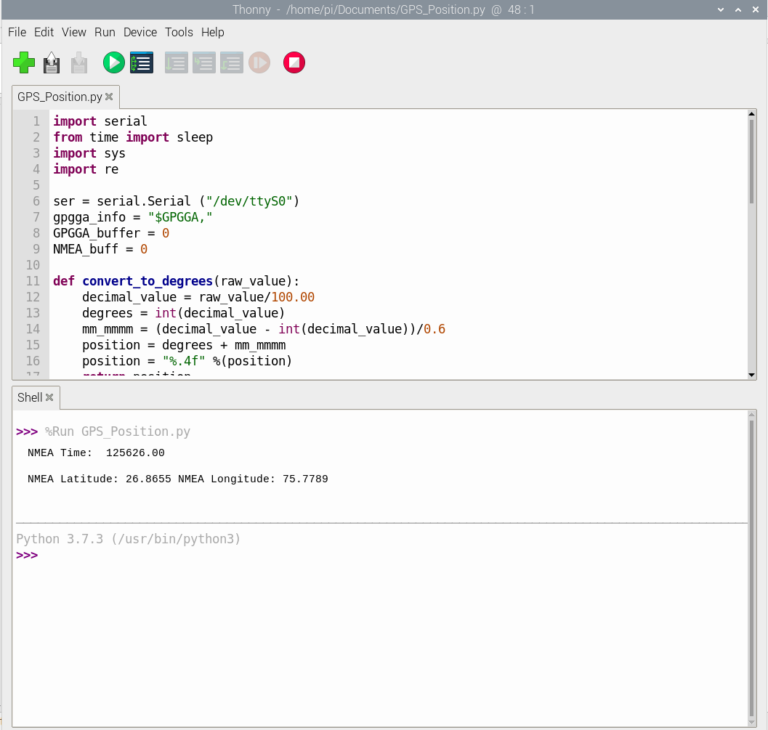 RPi Python Programming 23: Interfacing NEO-6MV2 GPS module