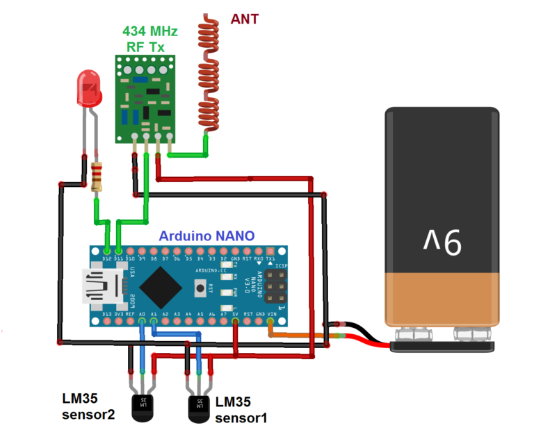 Remote wireless data-monitoring system using Arduino