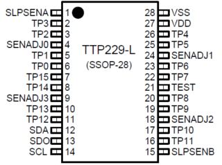 Arduino compatible coding 22: Interfacing a TTP229 capacitive touch keypad