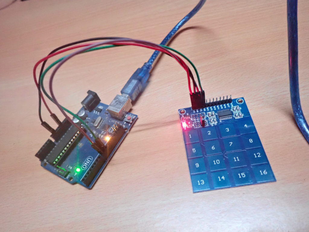 Arduino compatible coding 22: Interfacing a TTP229 capacitive touch keypad
