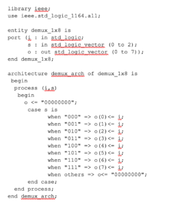 VHDL Tutorial 14: Design 1×8 demultiplexer and 8×1 multiplexer using VHDL