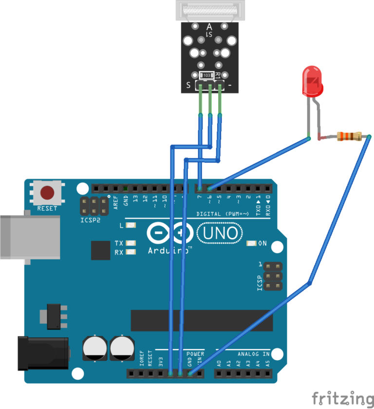 Arduino Projects - Fall Collision Detection using KY-031 Knock Sensor