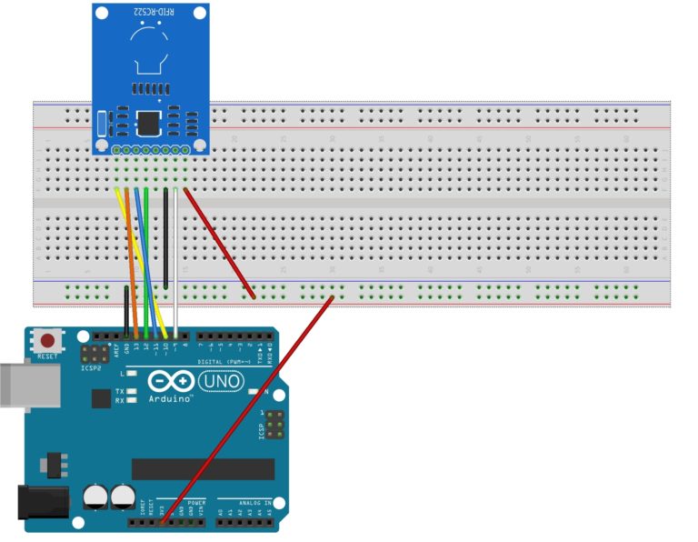 Arduino MFRC522 RC522 RFID reader interfacing & access control