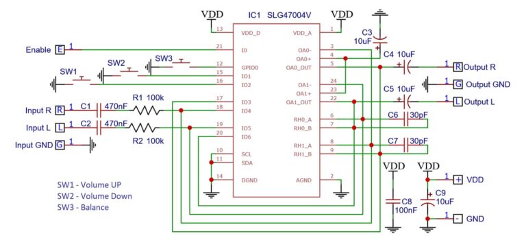 How to design and build a digital stereo volume and balance controller