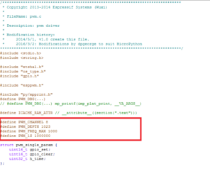 MicroPython - Generating PWM output in ESP8266 and ESP32