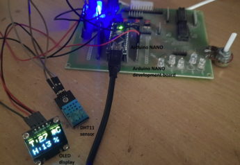 How to use a DHT sensor to show humidity and temperature values on an ...