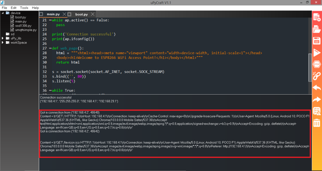 Micropython Project Esp8266 Esp32 Wifi Access Point To Host Iot Html Applications