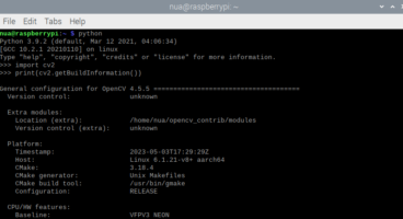Install OpenCV 4.5 in Raspberry Pi for Computer Vision