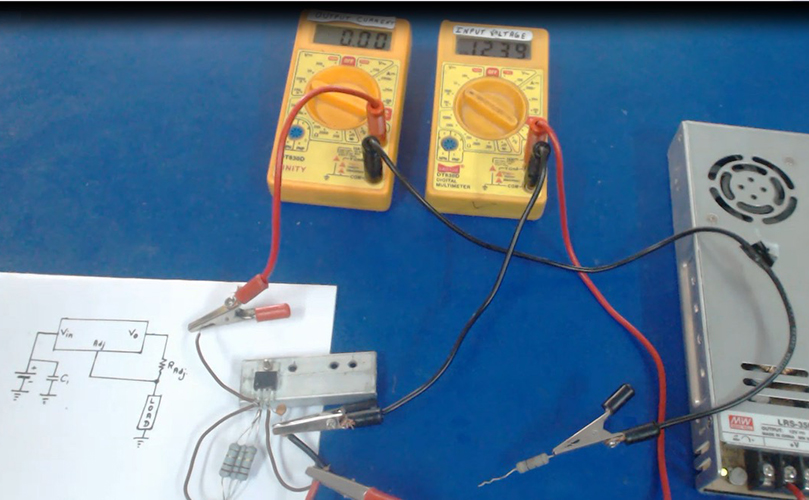 How to design constant current source using LM350?