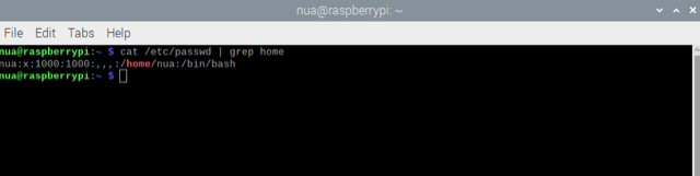 How do you list Raspberry Pi's users?