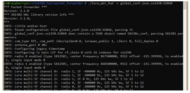 How to build a LoRa gateway using Raspberry Pi