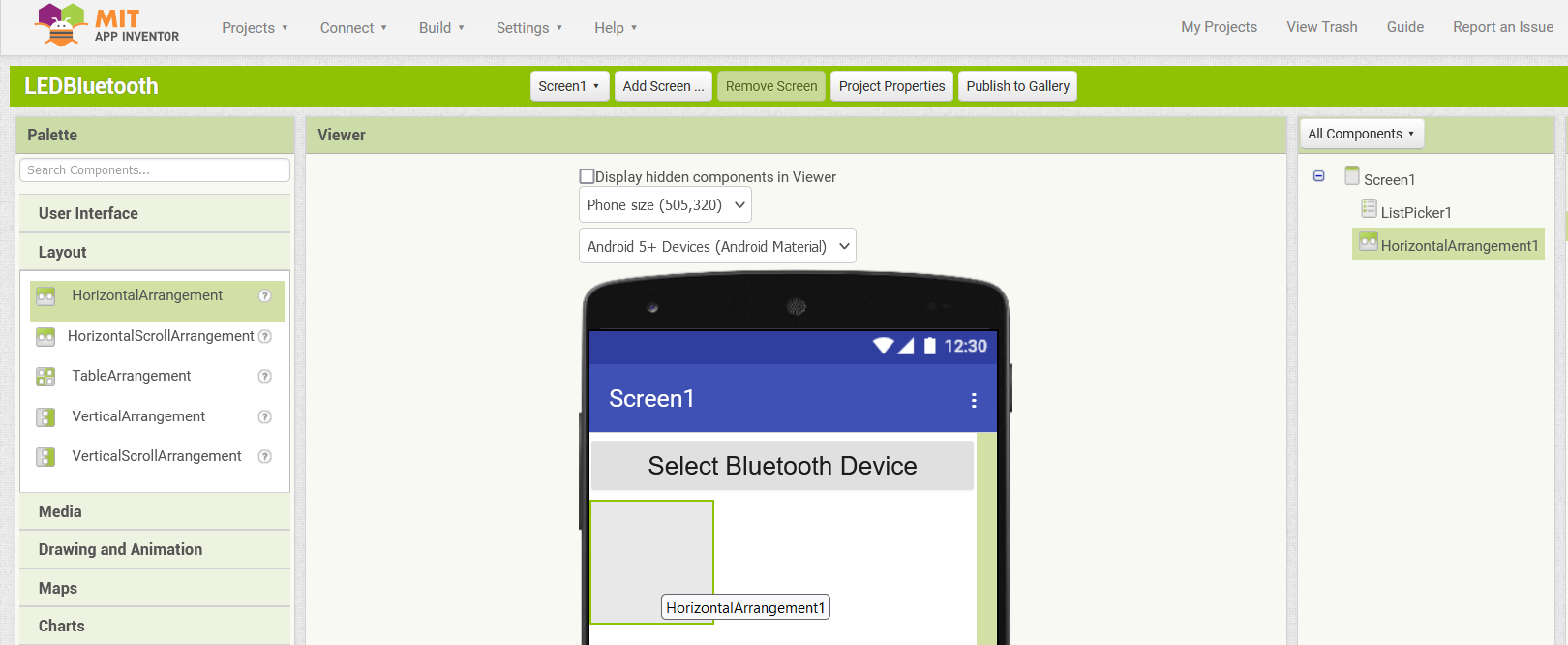 How to control LEDs using the MIT App Inventor and Bluetooth