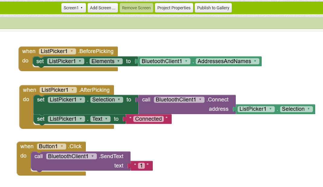 How to control LEDs using the MIT App Inventor and Bluetooth
