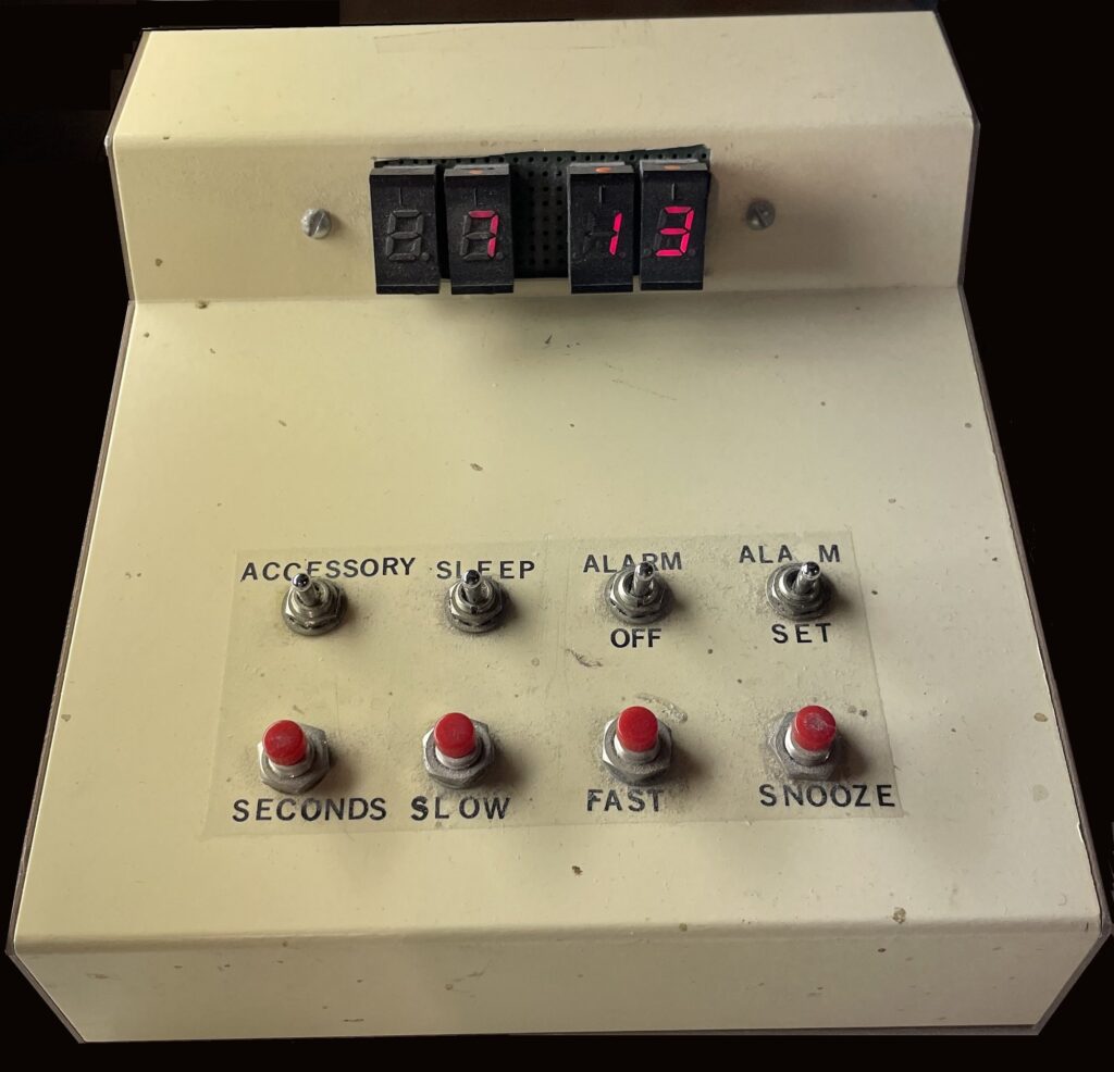 Home-made digital clock keeps time after 45 years