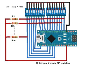 How to turn Arduino into 16-bit IO port