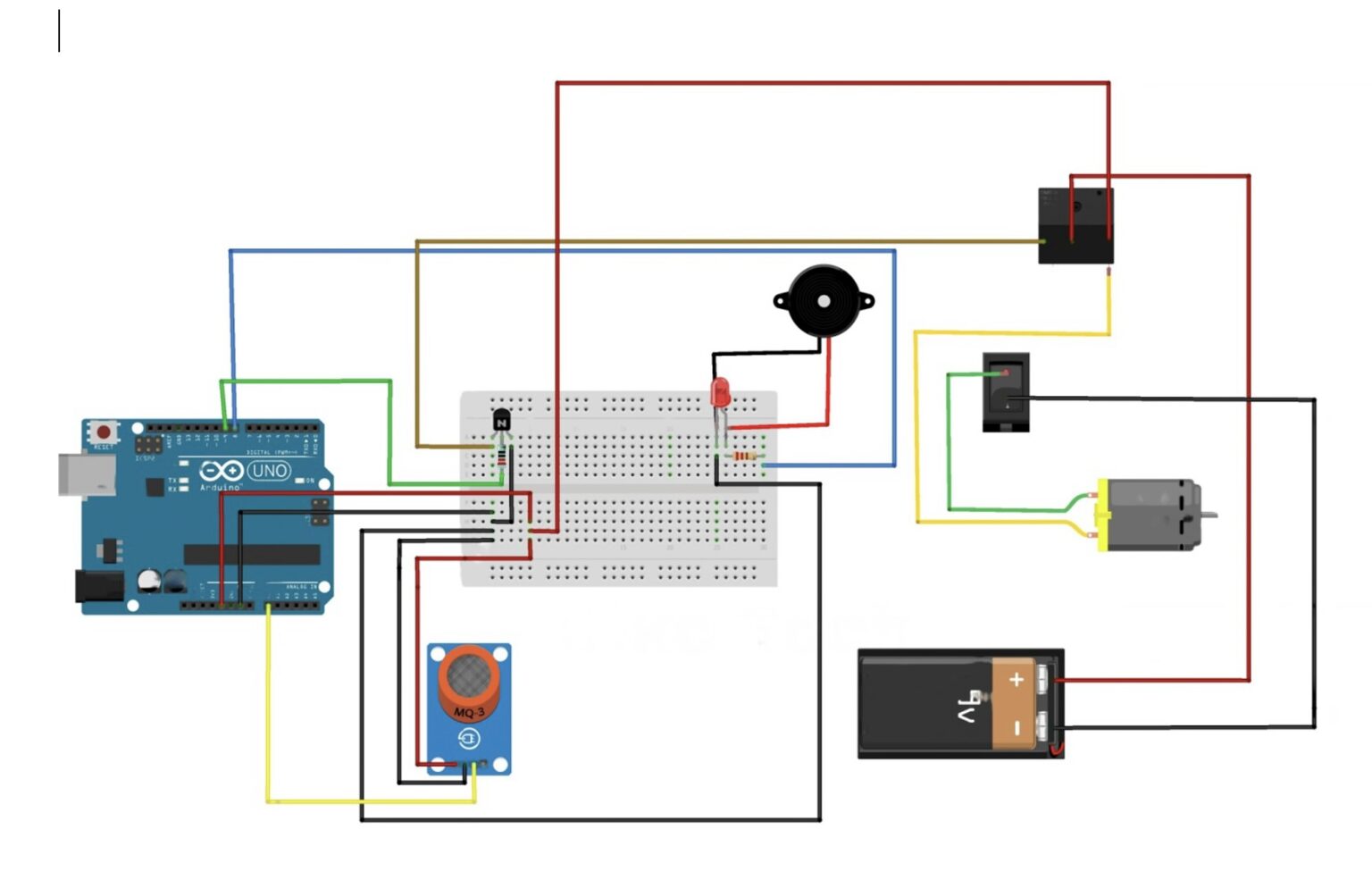 Build an Alcohol Detection Engine Lock System