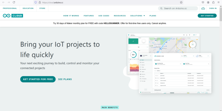 How to set-up and build a project using Arduino IoT Cloud