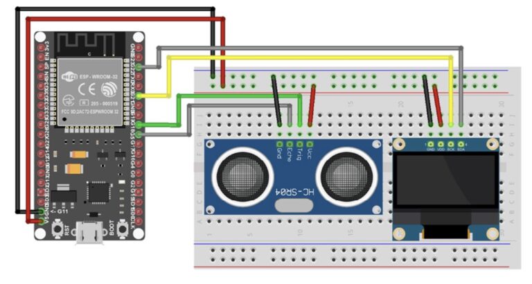 How to design a distance meter using ESP32