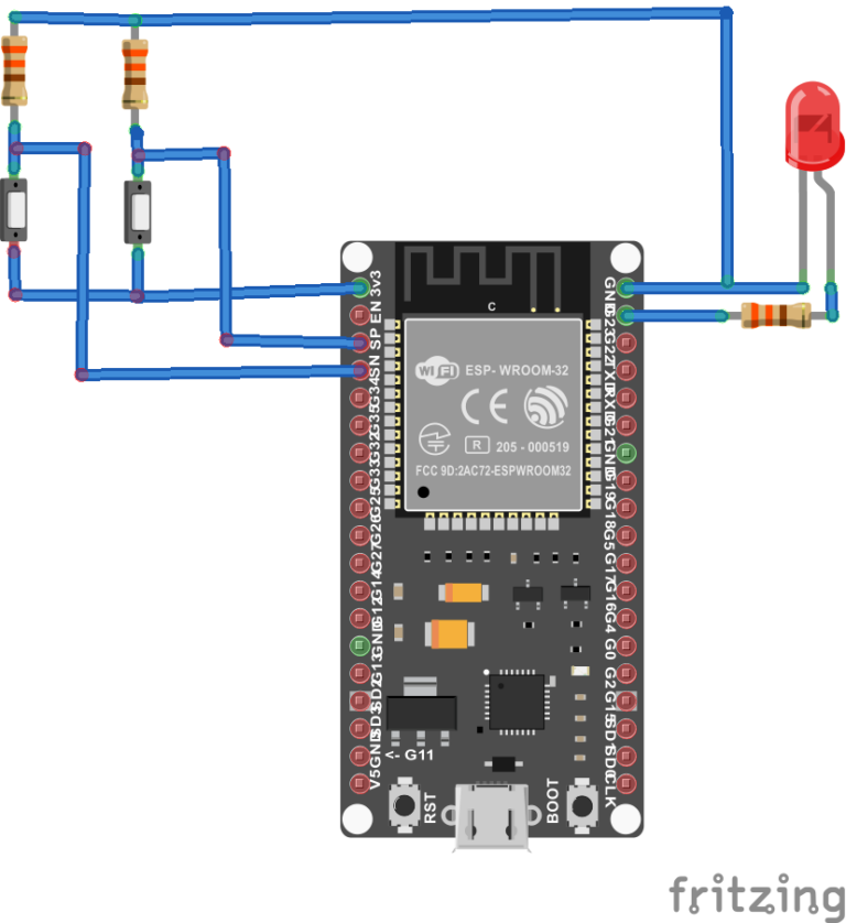 How to wake ESP32 from deep sleep using EXT1