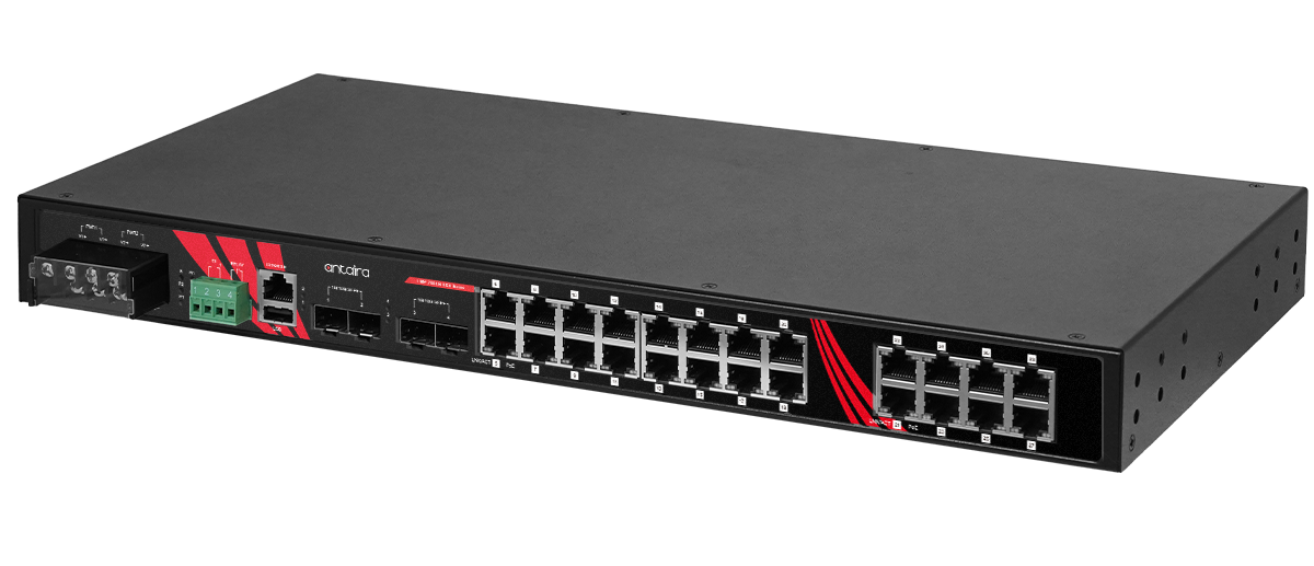 Antaira Technologies' switches deliver 30-W PoE from 12-55 V DC power ...