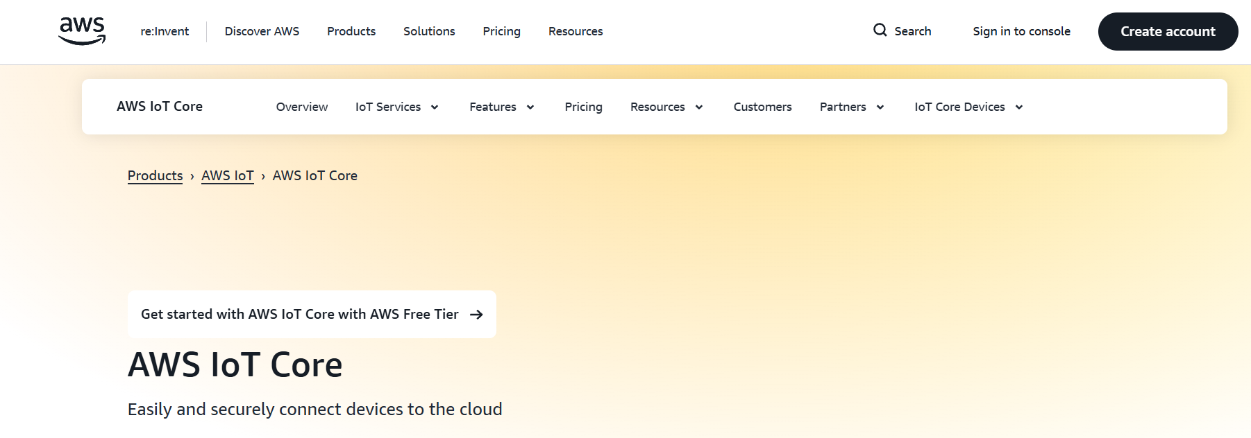 Getting started with AWS IoT Core