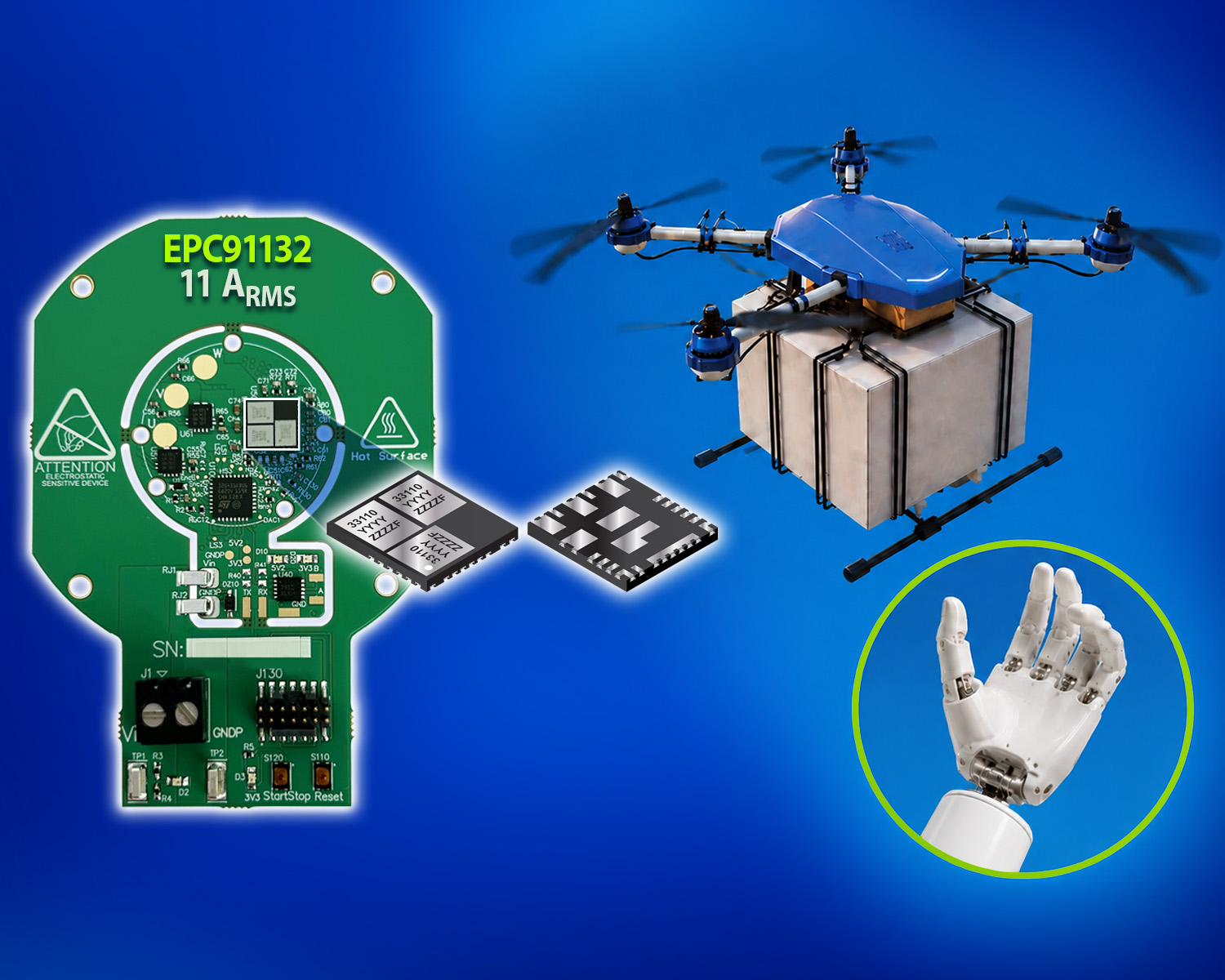 EPC launches 23 mm BLDC inverter reference design